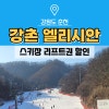강촌 엘리시안 스키장 리프트권 장비 할인팁 이용정보 네이버 블로그